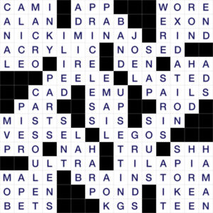 Daily Commuter Puzzles - Daily Commuter Crossword Answers